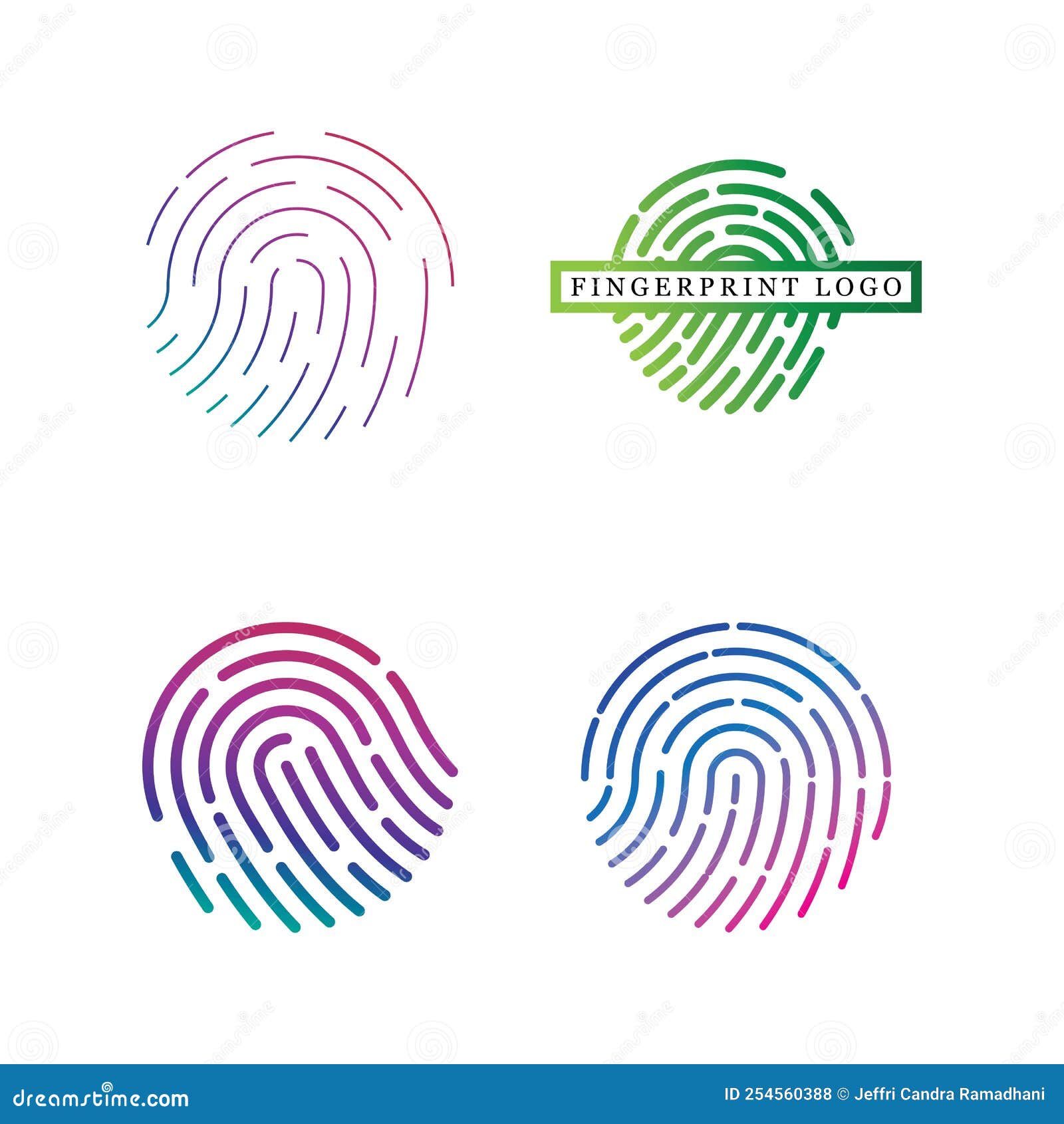 Fingerprint Logo Vector Illustration Stock Vector - Illustration of ...