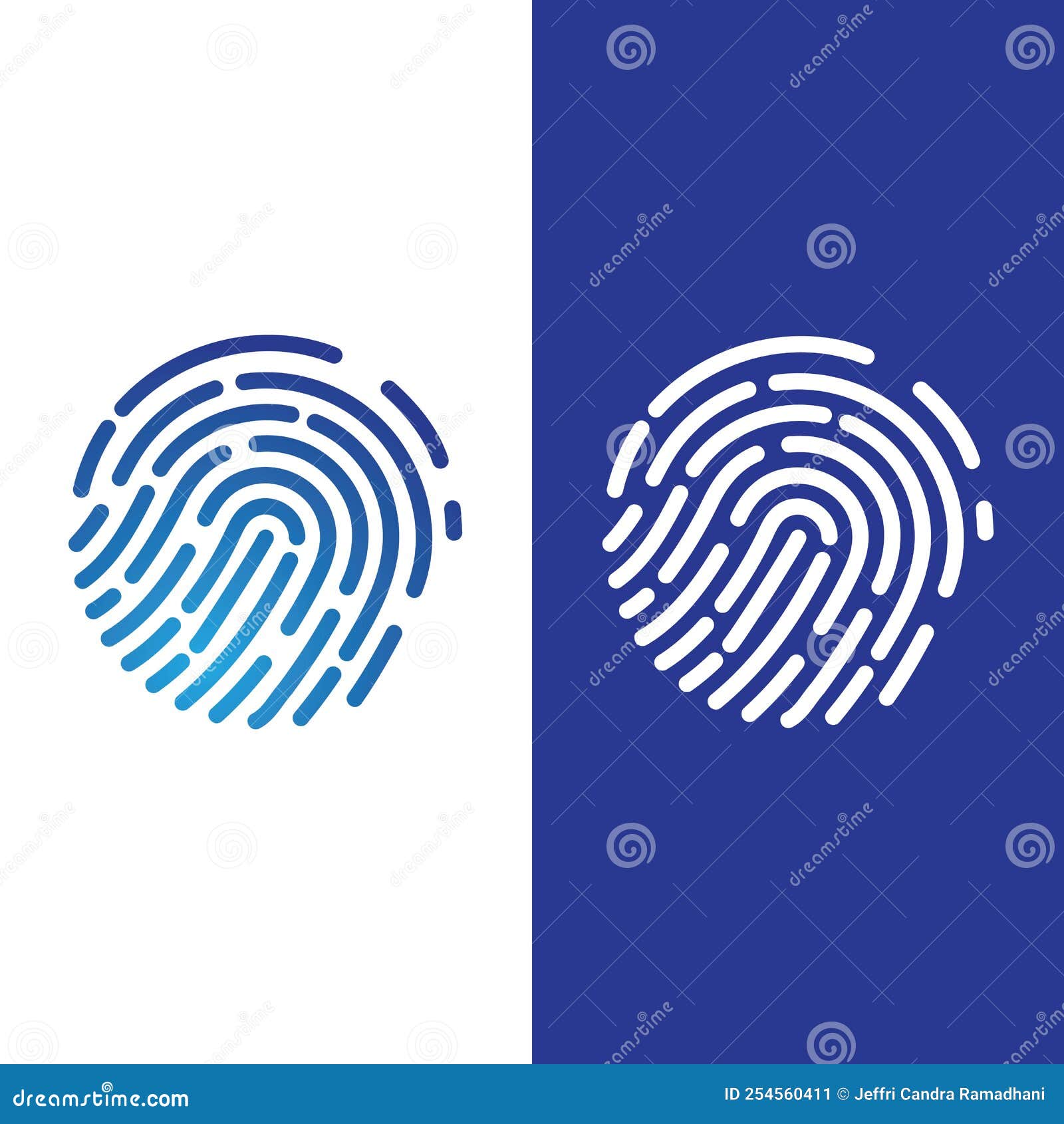 Fingerprint Logo Vector Illustration Stock Vector - Illustration of ...