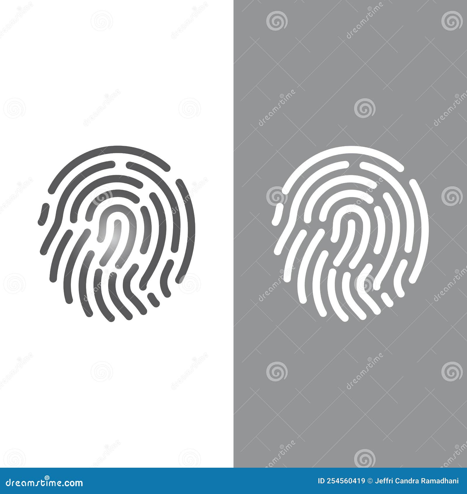Fingerprint Logo Vector Illustration Stock Vector - Illustration of ...