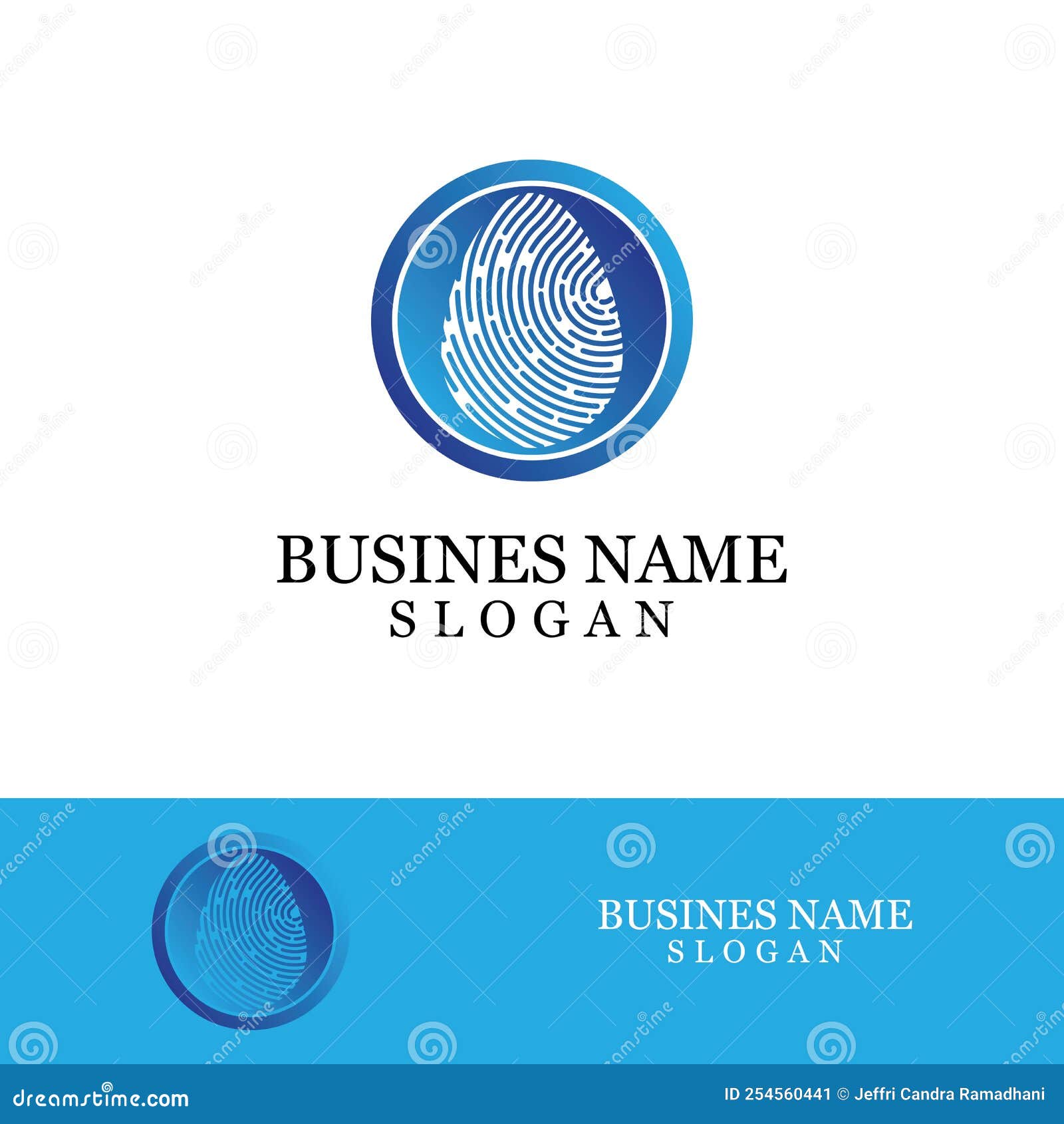 Fingerprint Logo Vector Illustration Stock Vector - Illustration of ...