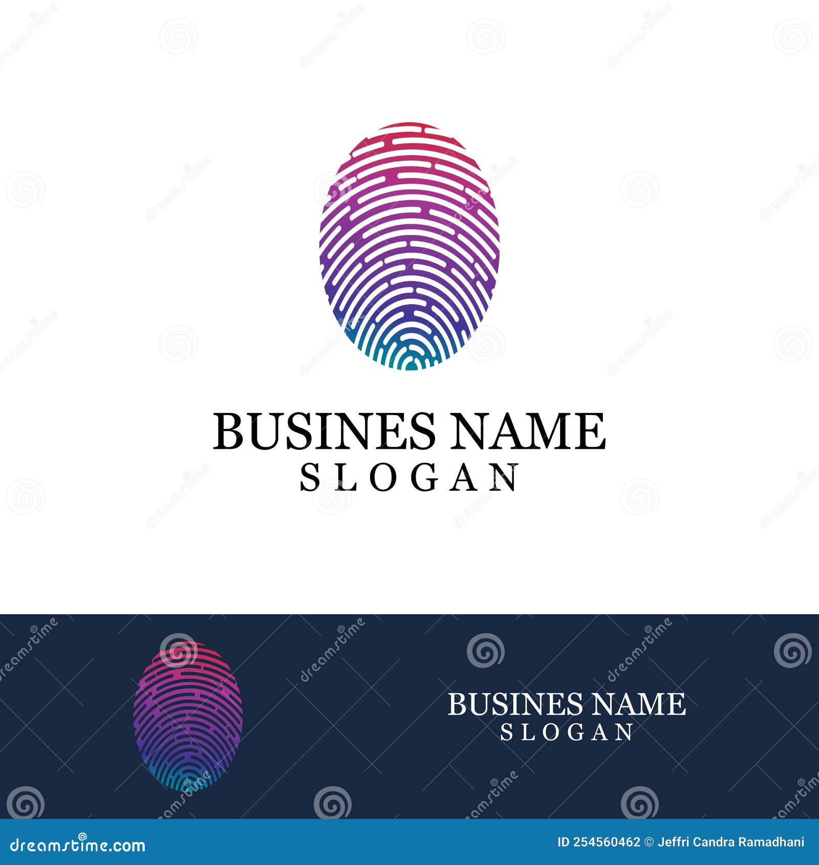 Fingerprint Logo Vector Illustration Stock Vector - Illustration of ...
