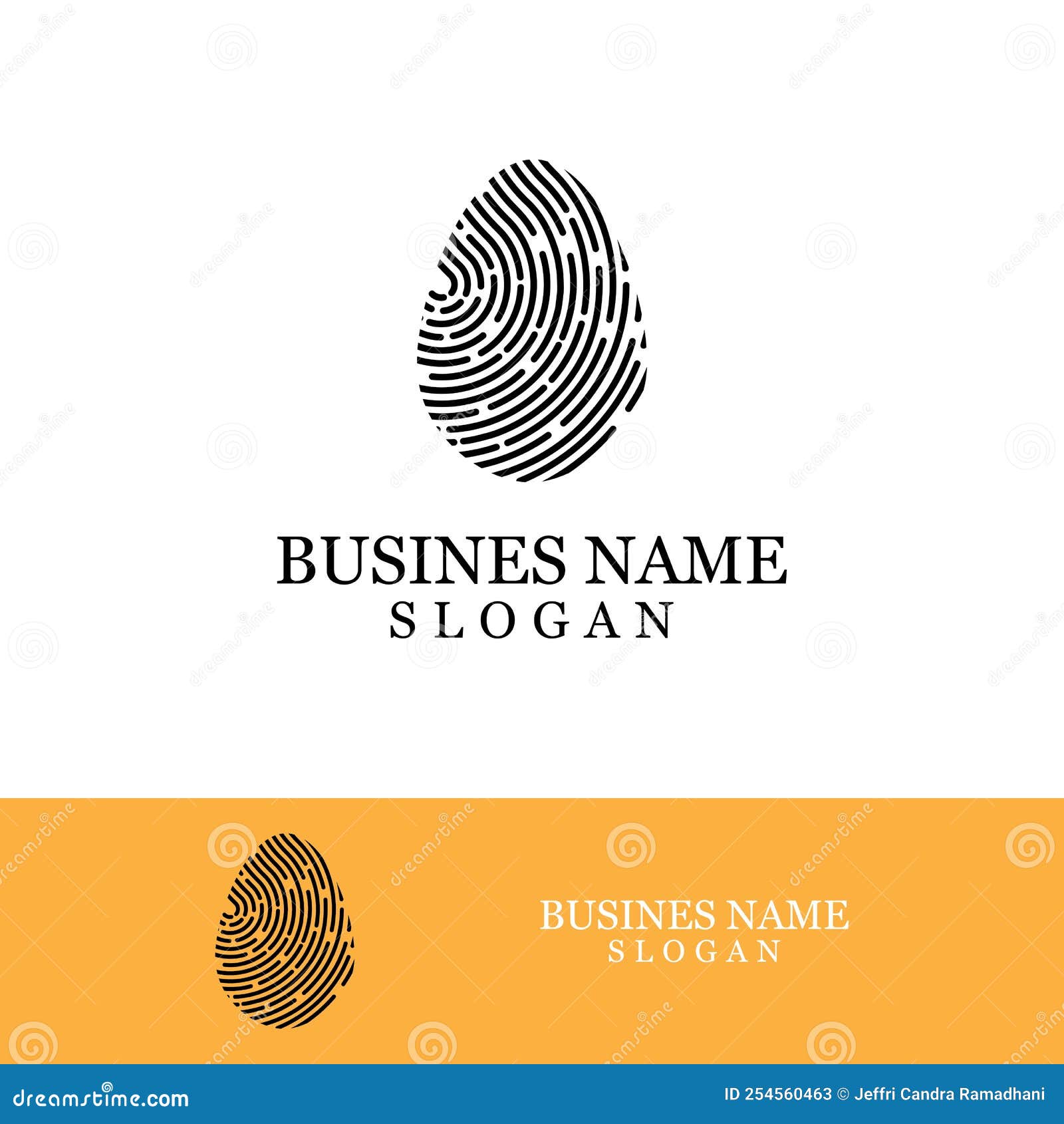 Fingerprint Logo Vector Illustration Stock Vector - Illustration of ...