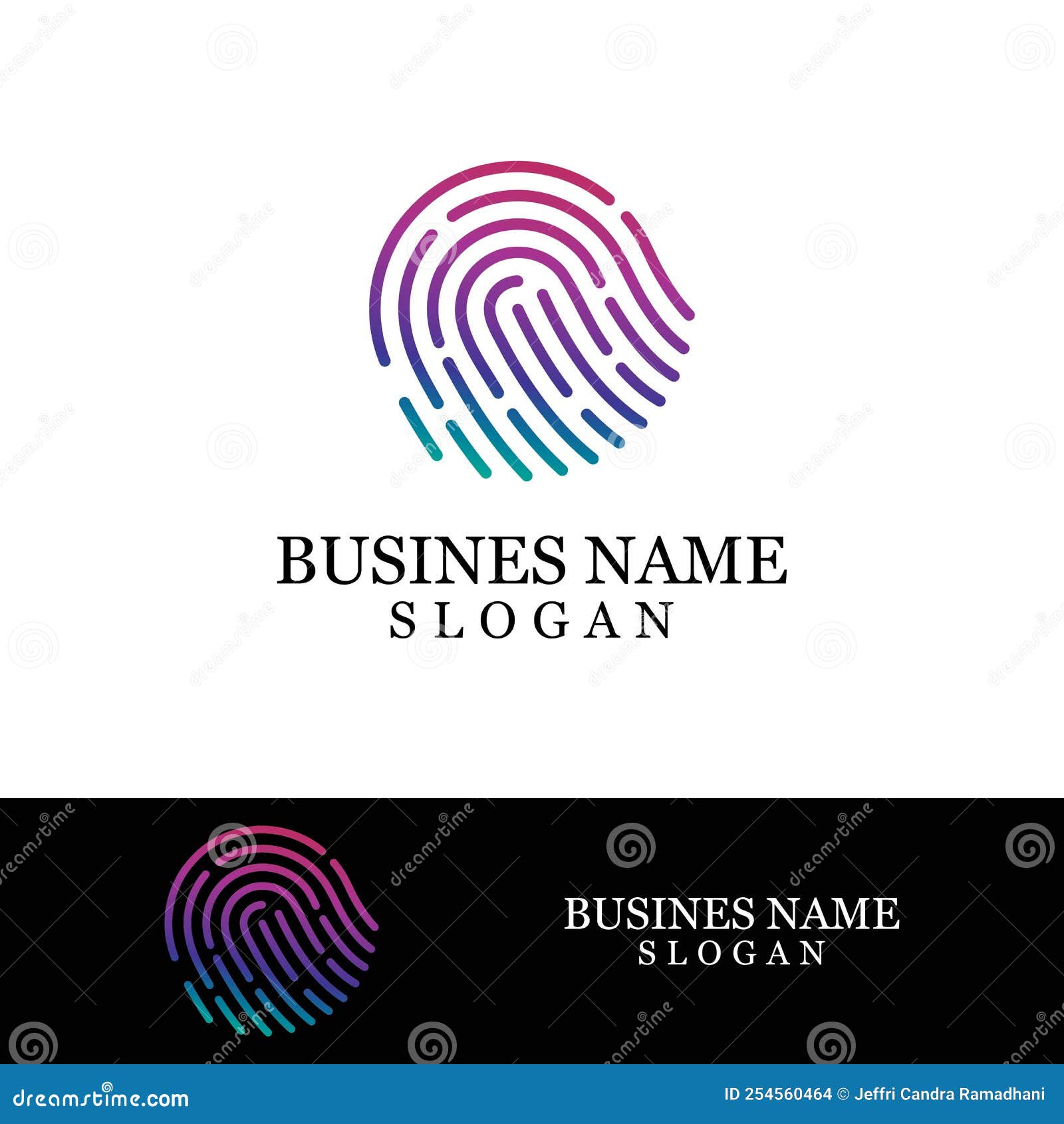 Fingerprint Logo Vector Illustration Stock Vector - Illustration of ...