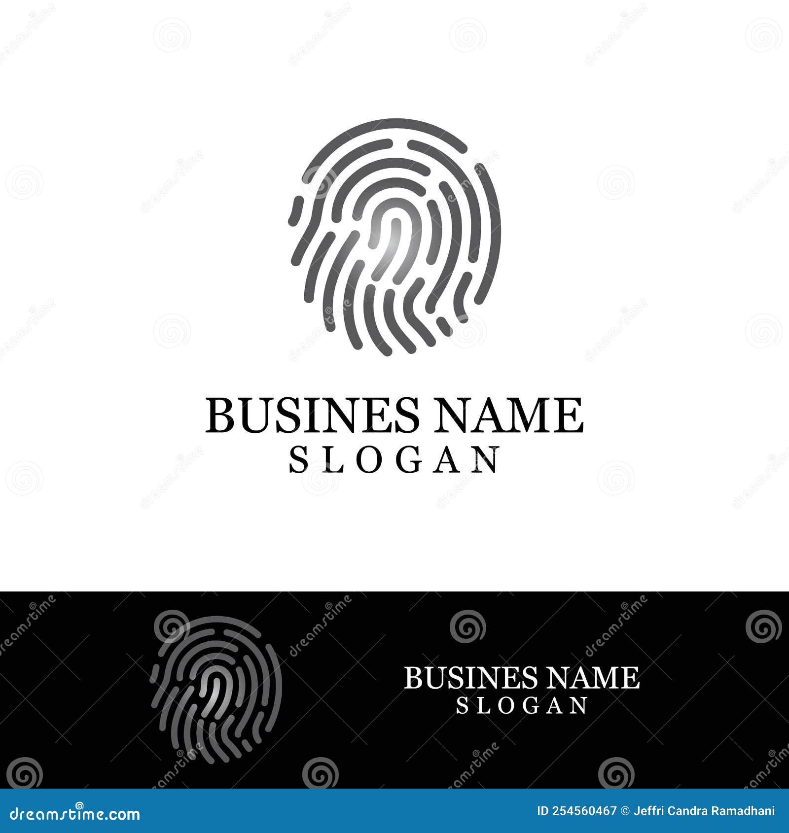 Fingerprint Logo Vector Illustration Stock Vector - Illustration of ...