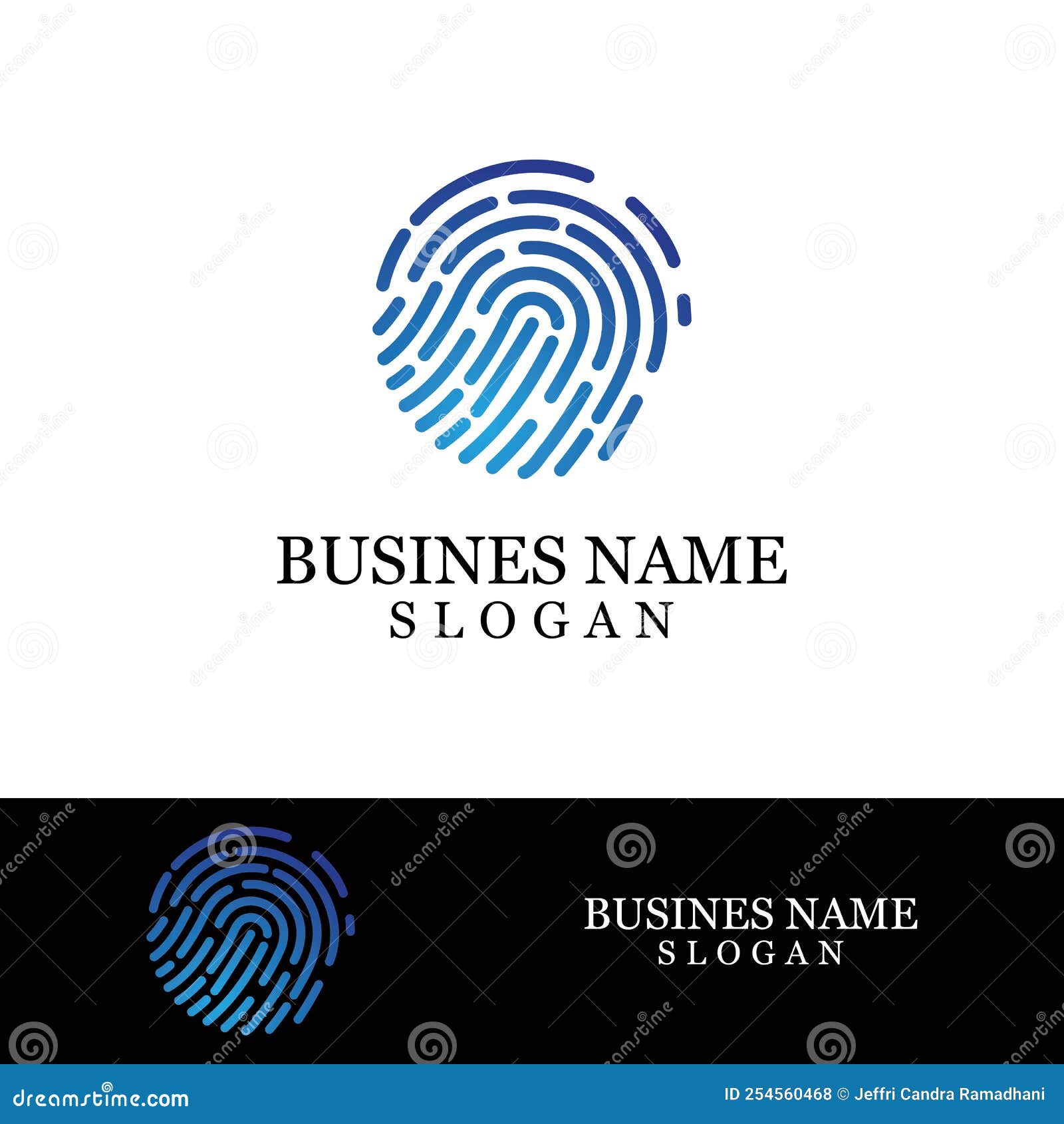Fingerprint Logo Vector Illustration Stock Vector - Illustration of ...