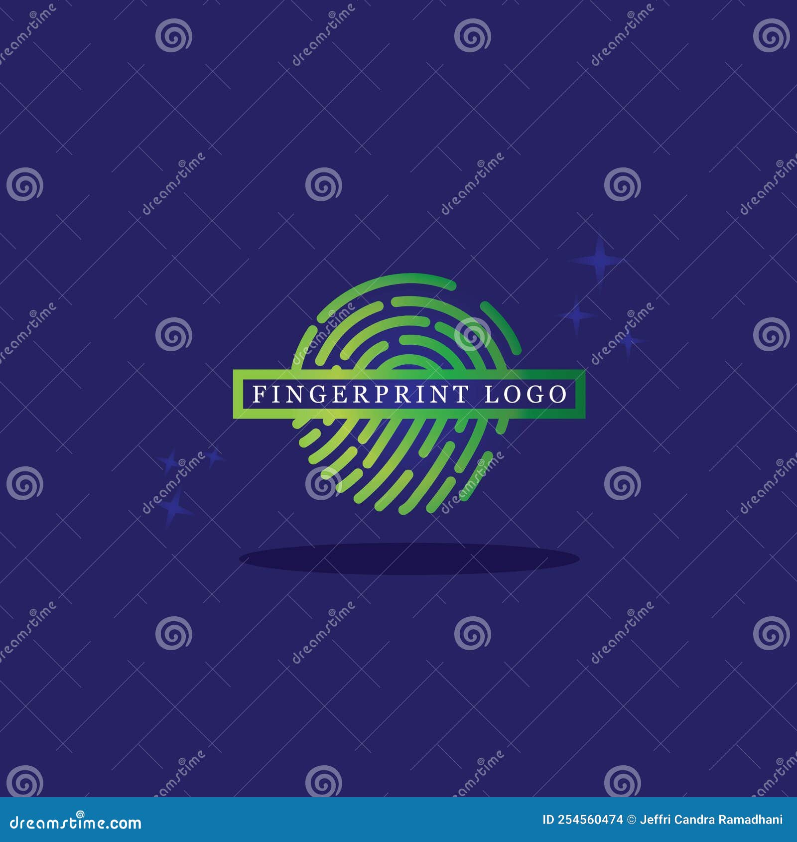 Fingerprint Logo Vector Illustration Stock Vector - Illustration of ...