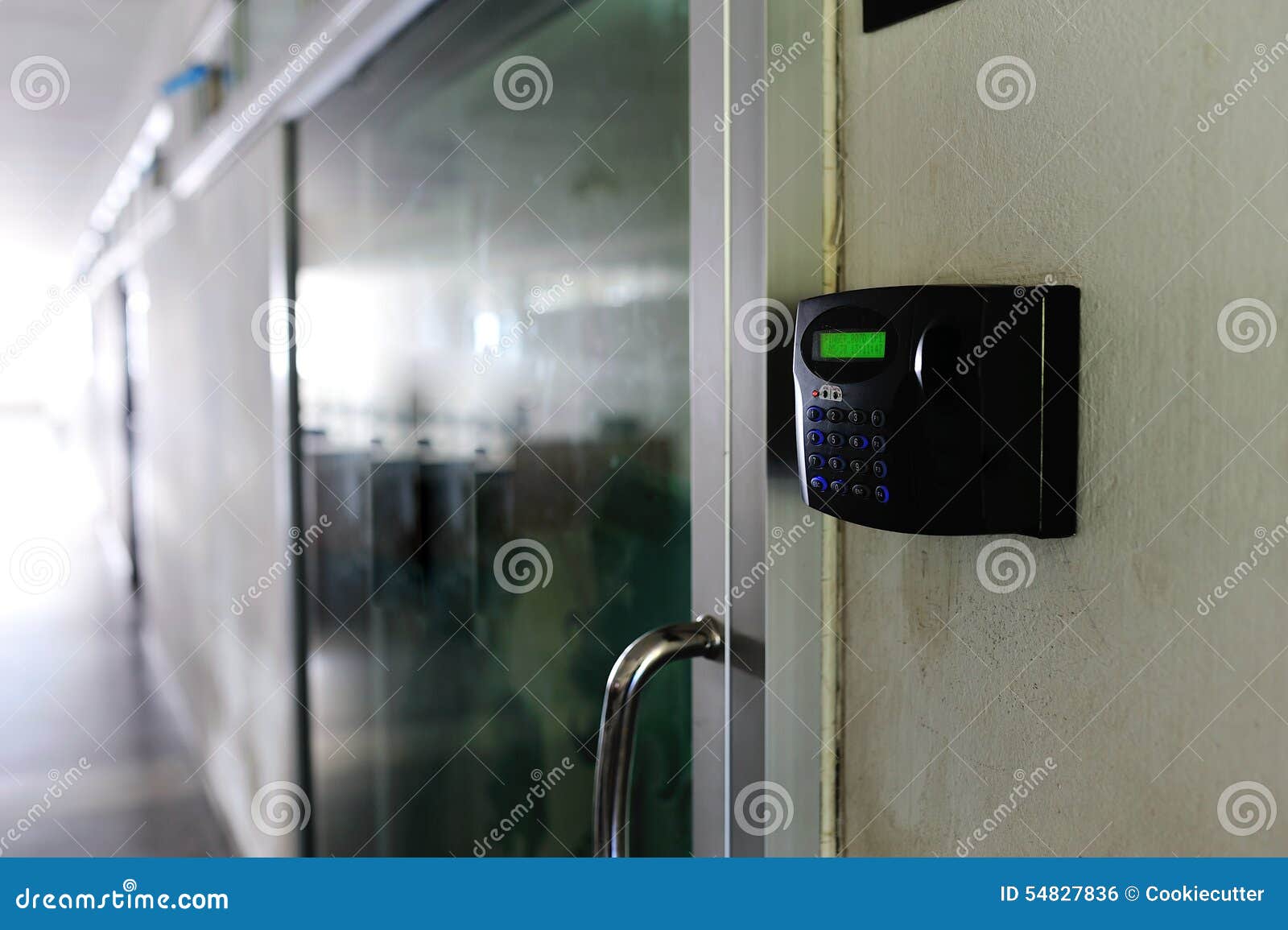 Fingerprint machine stock photo. Image of intelligence - 54827836
