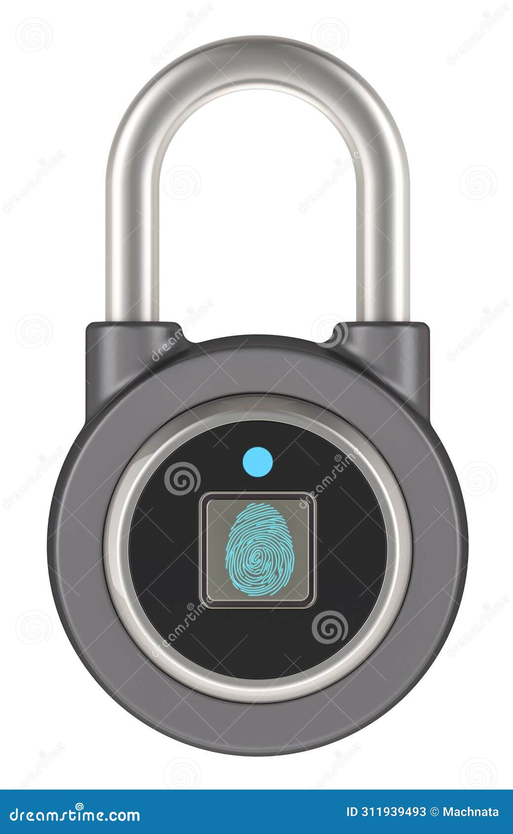 Padlock With Combination Lock Wheel Vector Illustration | CartoonDealer ...