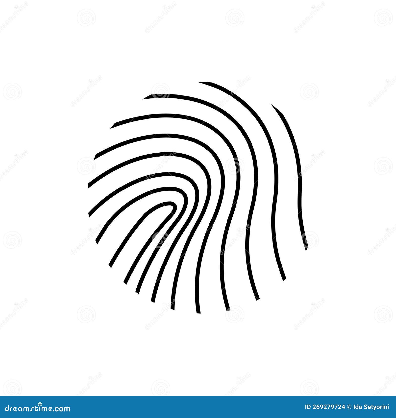 Fingerprint Probe Logo Vector Stock Illustration - Illustration of ...
