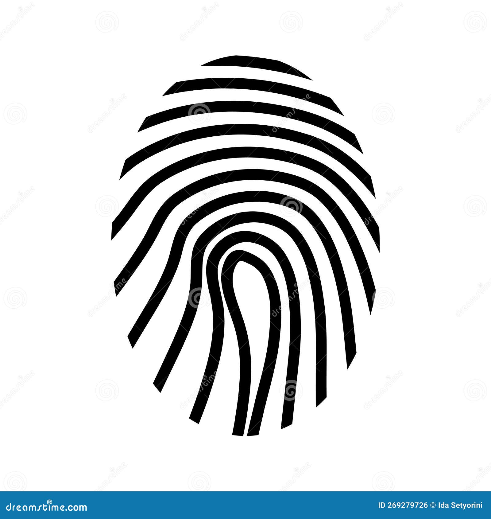 Fingerprint Probe Logo Vector Stock Illustration - Illustration of ...