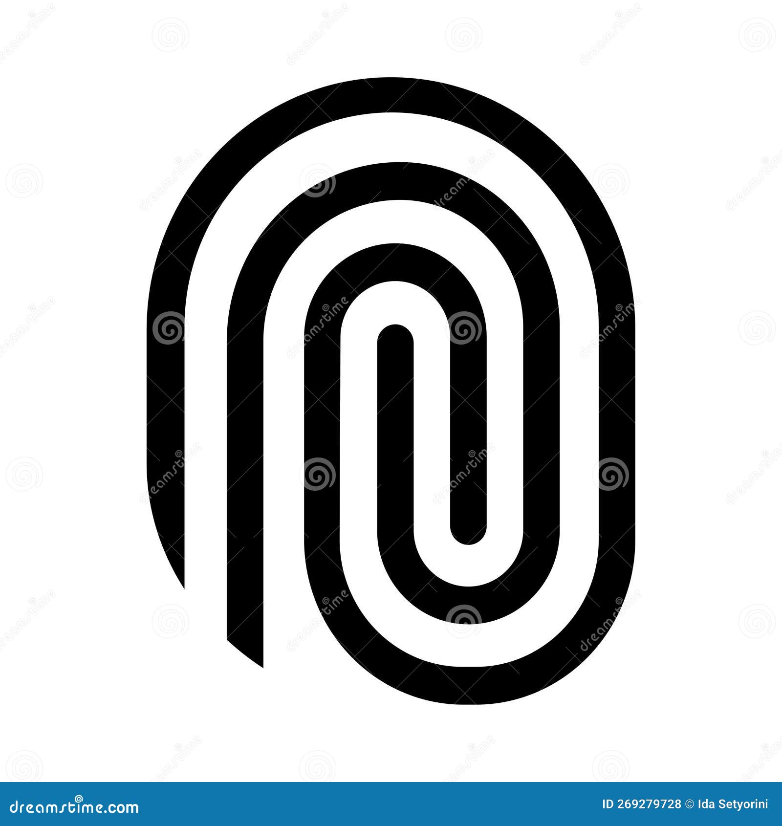 Fingerprint Probe Logo Vector Stock Illustration - Illustration of ...