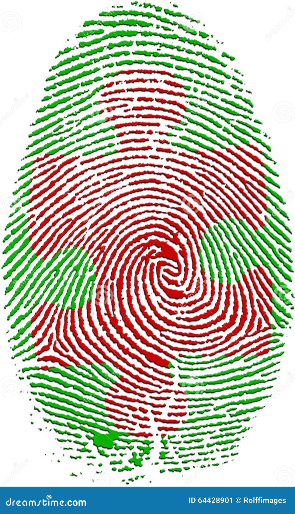 Fingerprint with Puzzle stock illustration. Illustration of macro ...