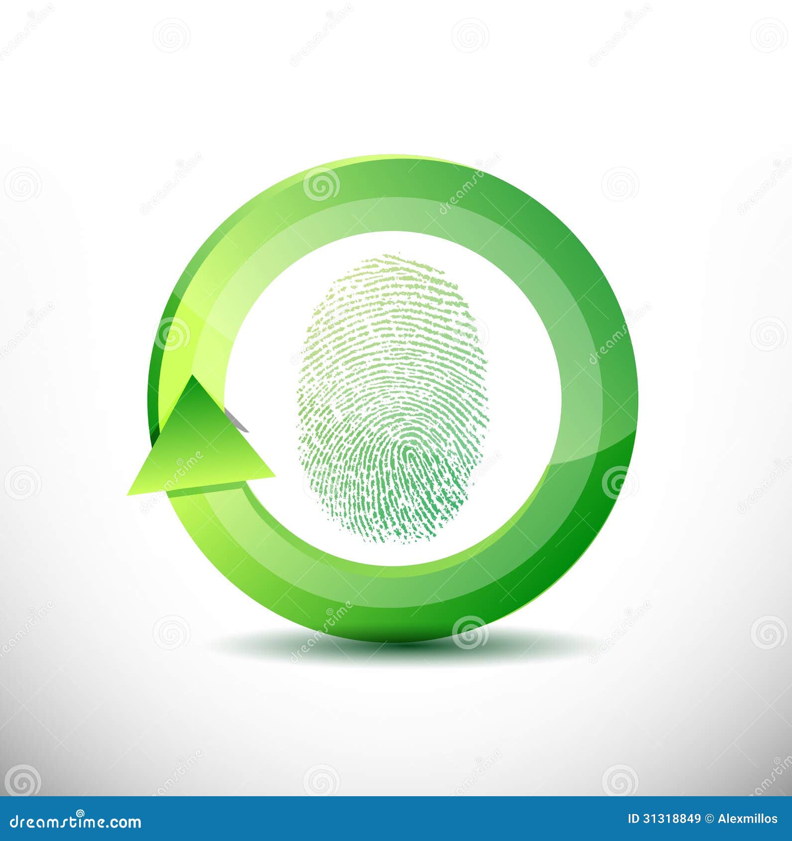 Fingerprint Recognition Software Illustration Stock Illustration ...