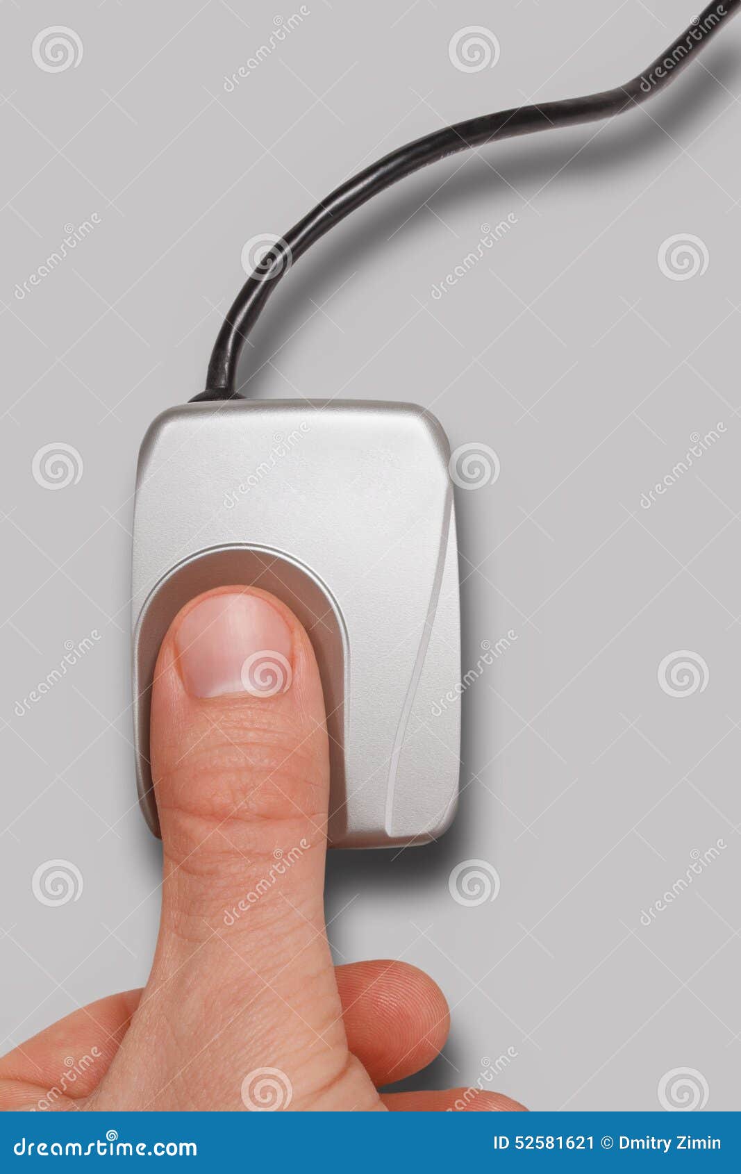 Fingerprint scan stock image. Image of identification - 52581621