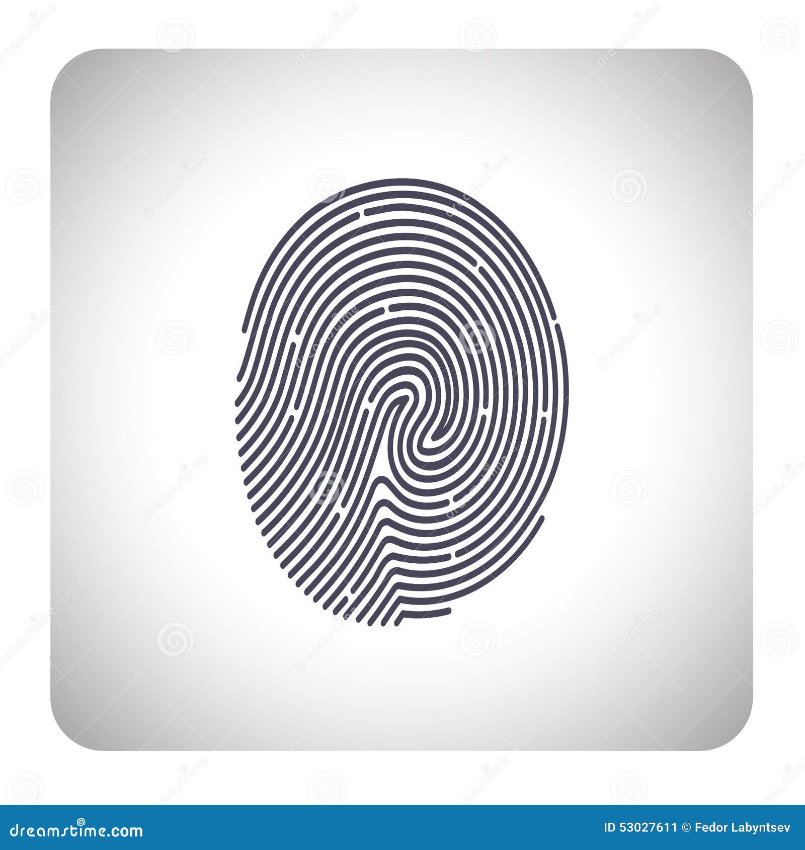 Fingerprint Scan Futuristic Concept On Abstract Green Matrix Symbols ...