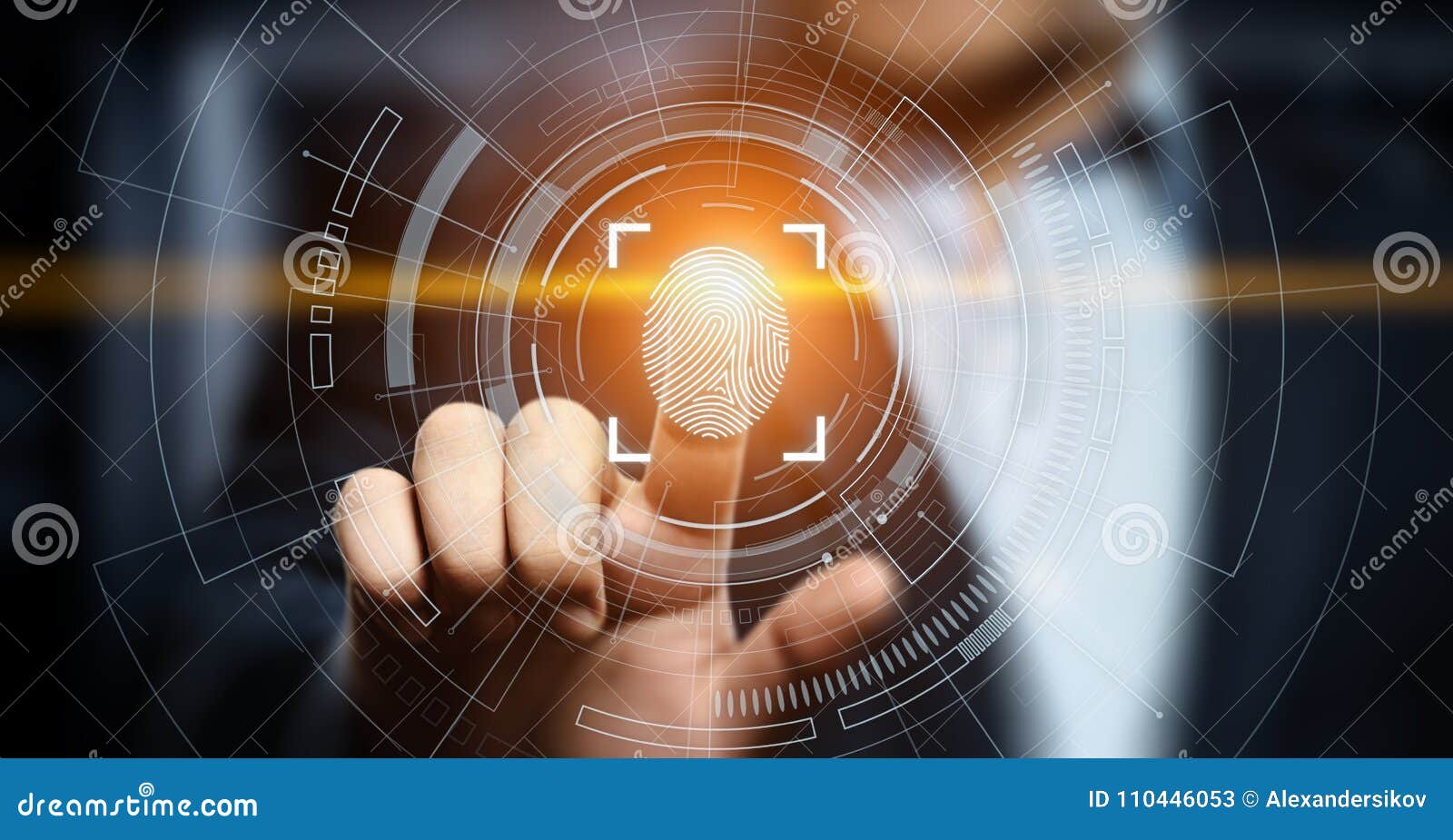 Fingerprint Scan For Secure Access To Protected Data Network With ... Fingerprint Scan For Secure Access To Protected Data Network With ...