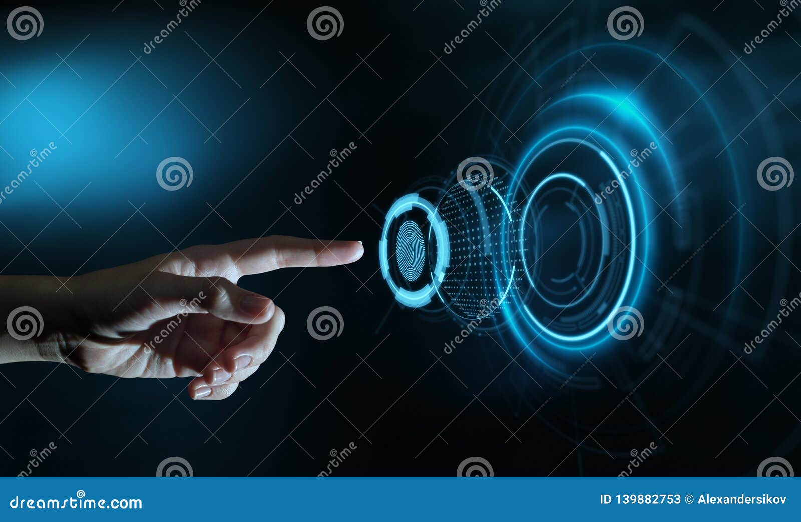 Fingerprint Scan For Secure Access To Protected Data Network With ... Fingerprint Scan For Secure Access To Protected Data Network With ...
