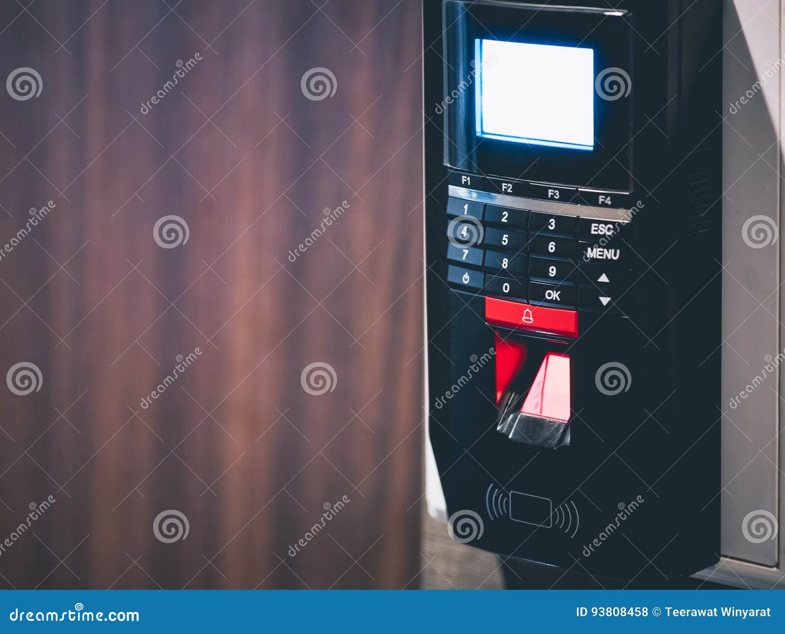 Fingerprint Scan Security System Password Protection Stock Photo ...