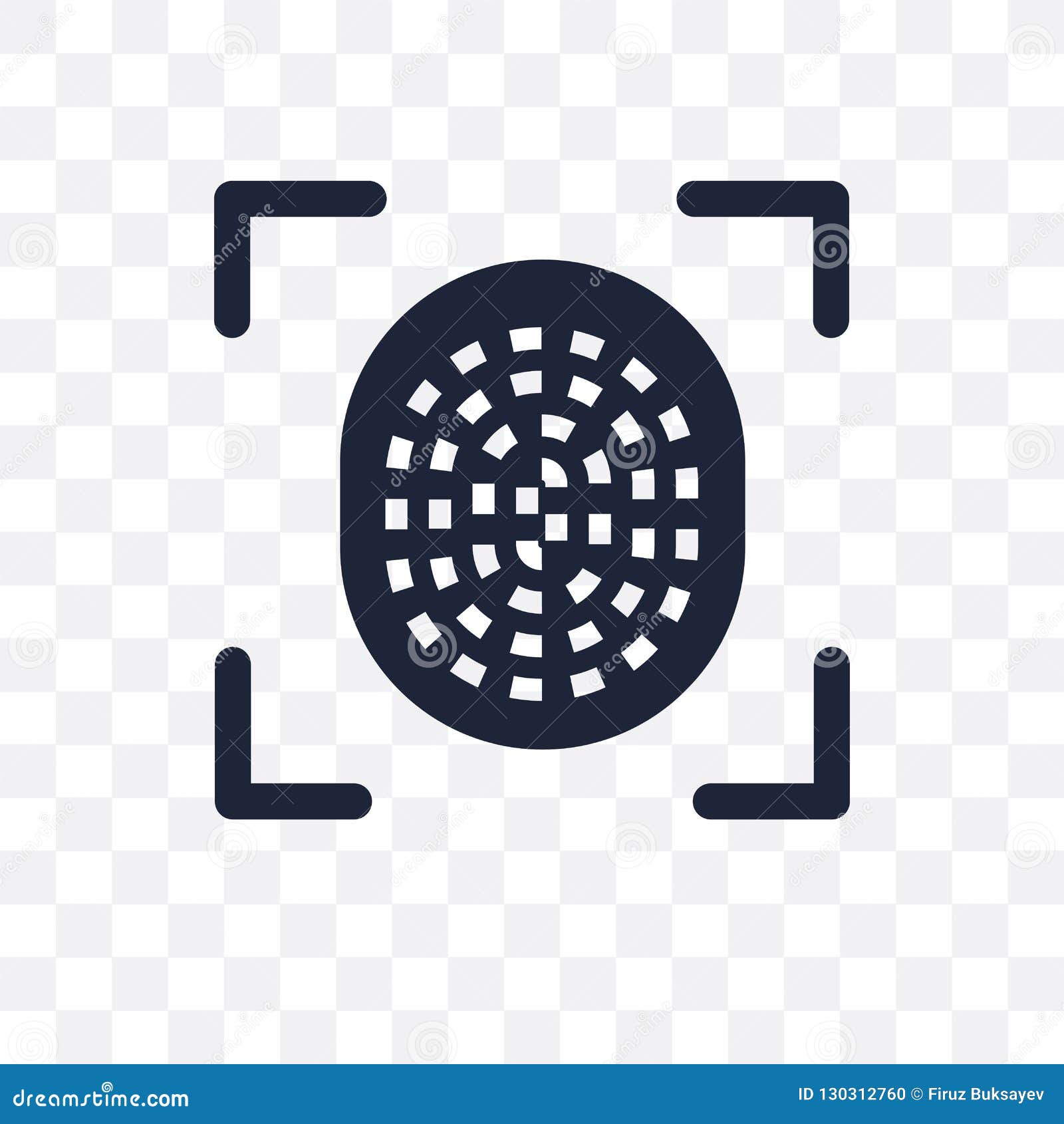 Fingerprint Scan Transparent Icon. Fingerprint Scan Symbol Design from ...