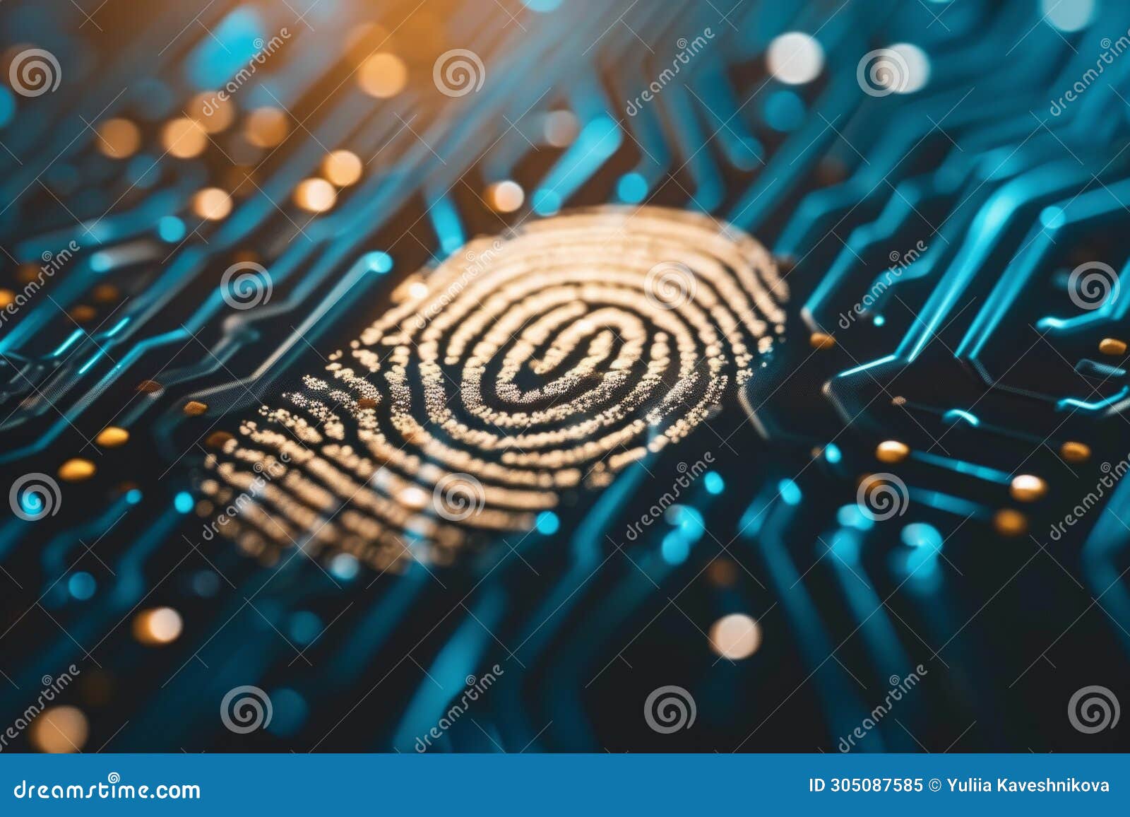 Fingerprint Scanner Digital Footprint Computer Security Safety Tracking ...
