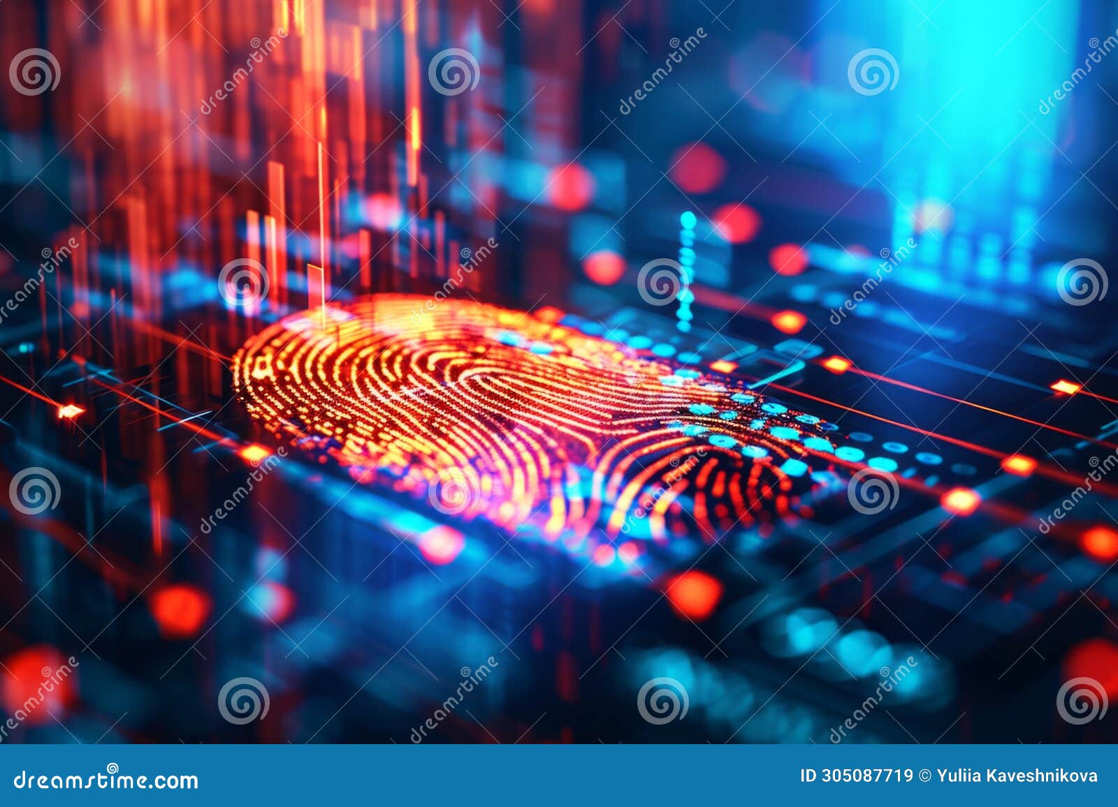 Fingerprint Scanner Digital Footprint Computer Security Safety Tracking ...