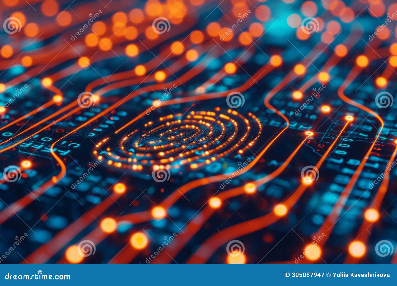 Fingerprint Scanner Digital Footprint Computer Security Safety Tracking ...