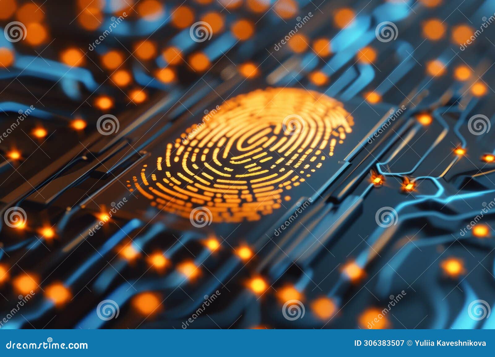 Fingerprint Scanner Digital Footprint Computer Security Safety Tracking ...