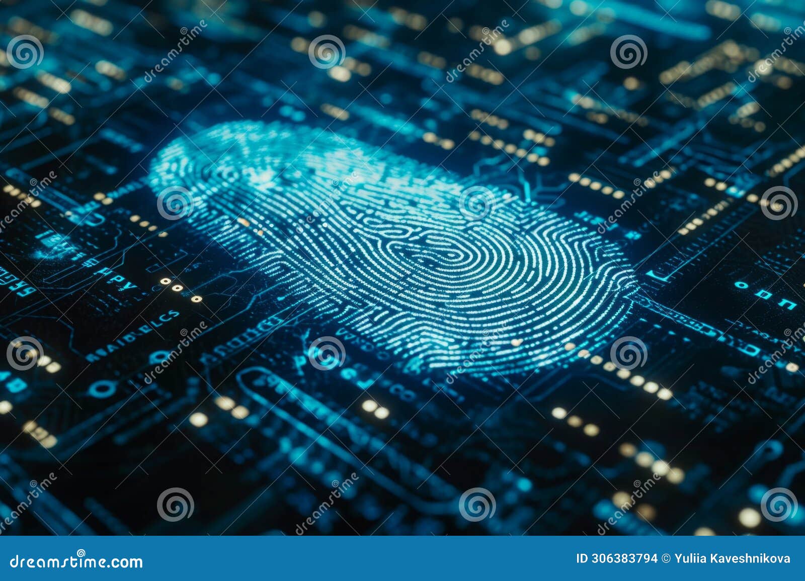 Fingerprint Scanner Digital Footprint Computer Security Safety Tracking ...