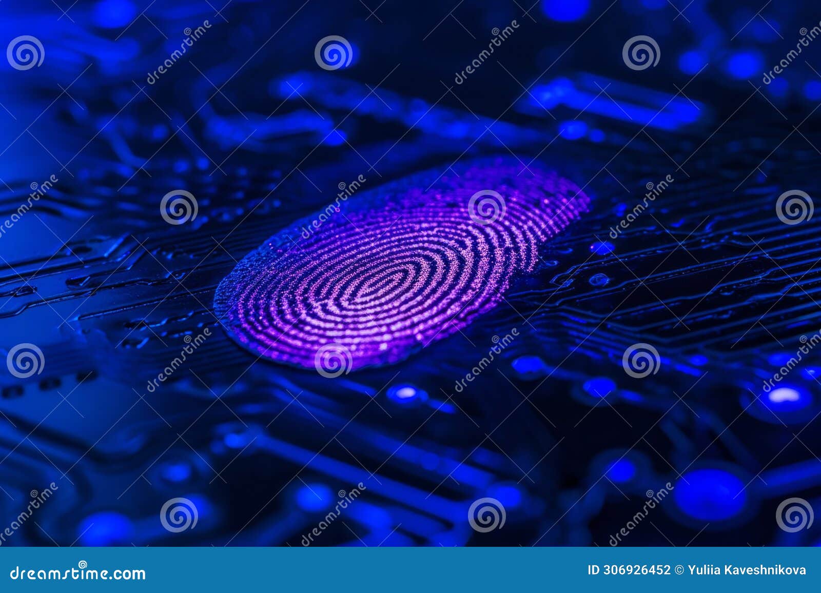 Fingerprint Scanner Digital Footprint Computer Security Safety Tracking ...