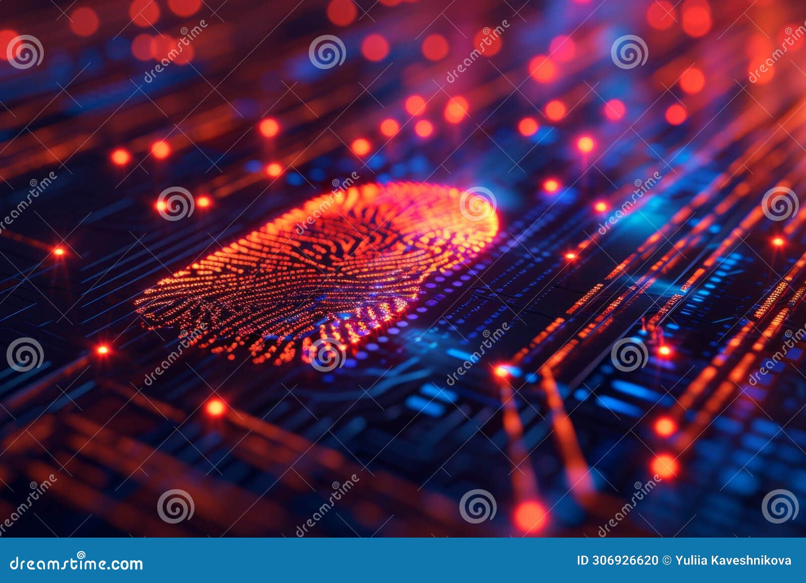 Fingerprint Scanner Digital Footprint Computer Security Safety Tracking ...