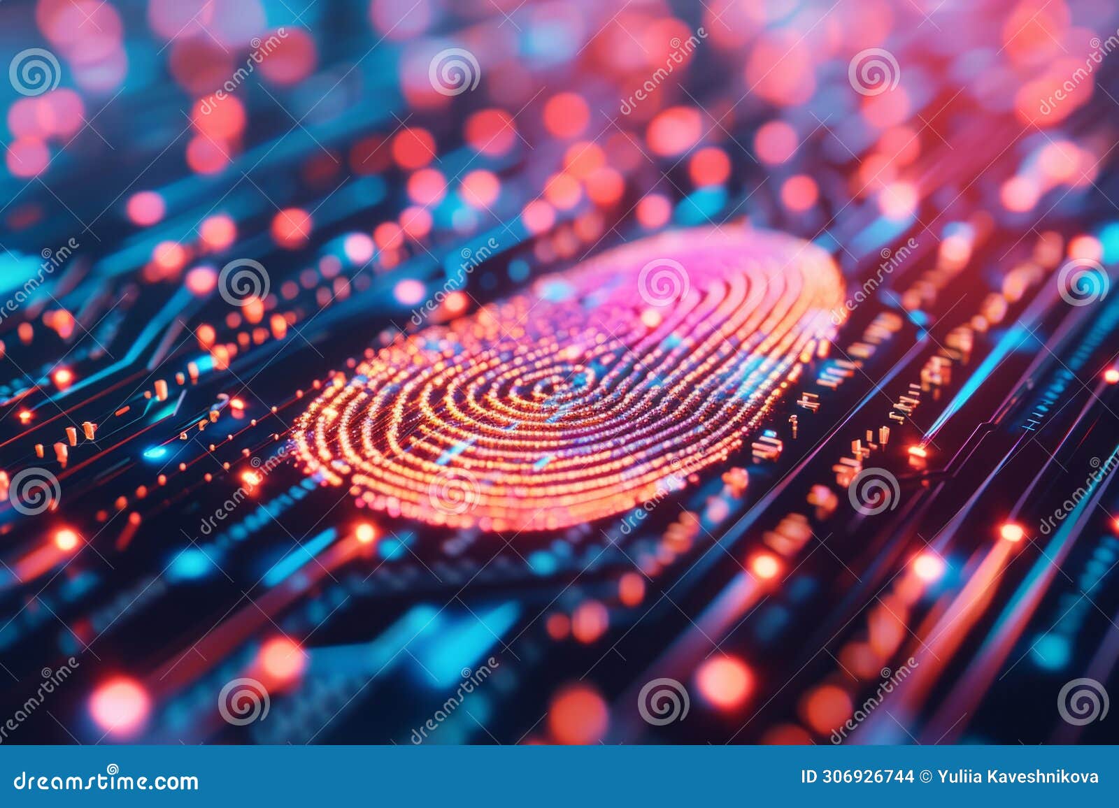 Fingerprint Scanner Digital Footprint Computer Security Safety Tracking ...