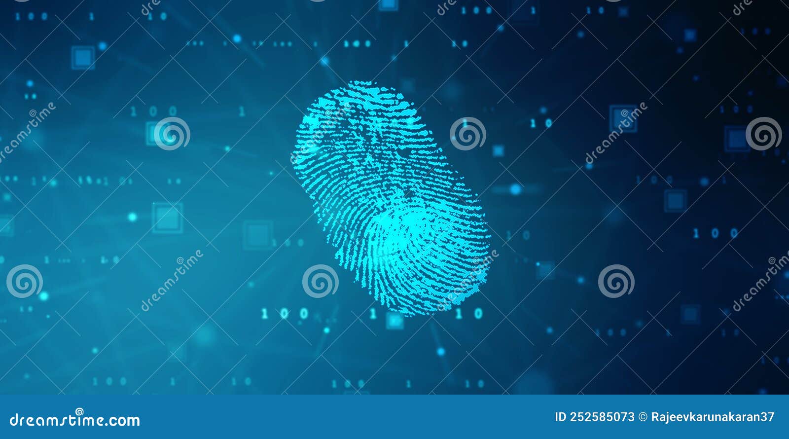 Fingerprint Scanning Identification System. Biometric Authorization and ...