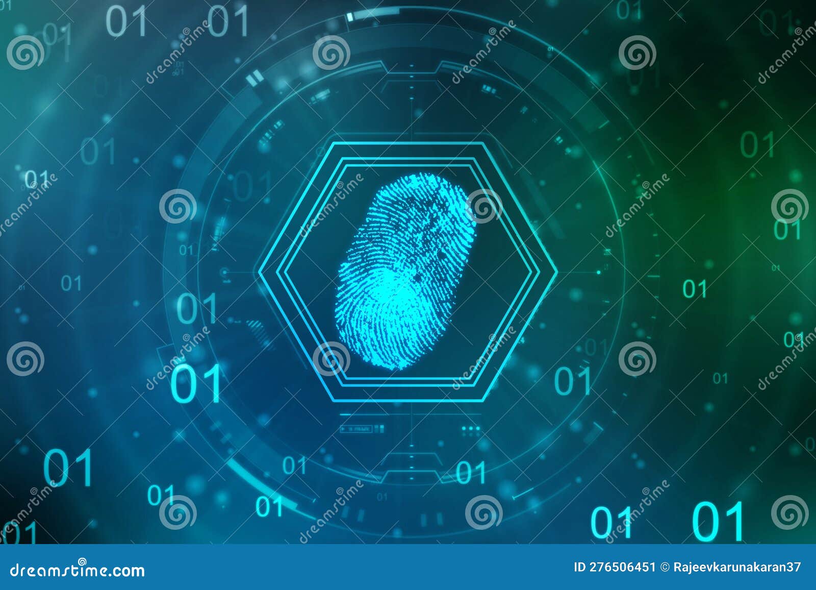 Fingerprint Scanning Identification System. Biometric Authorization and ...