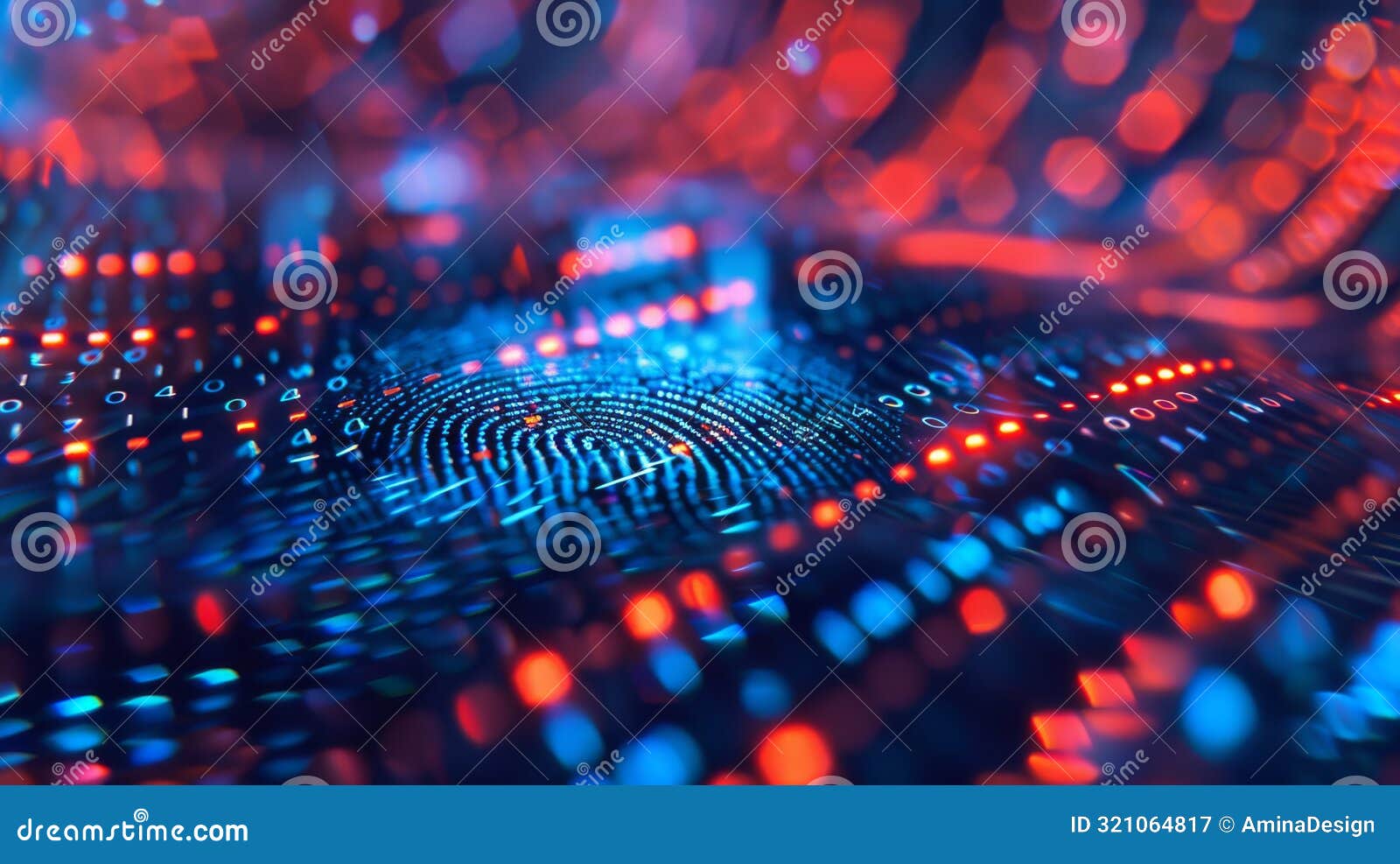 Fingerprint Scanning Identification System. Biometric Authorization and ...