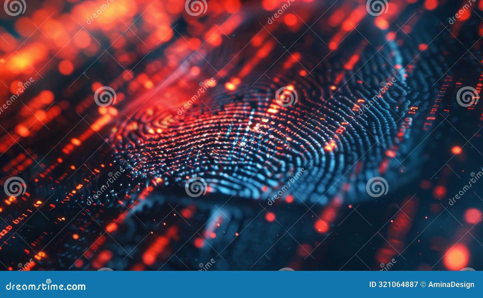 Fingerprint Scanning Identification System. Biometric Authorization and ...