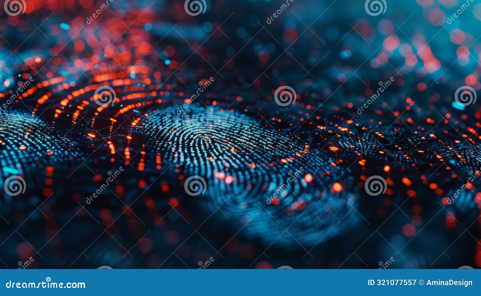 Fingerprint Scanning Identification System. Biometric Authorization and ...