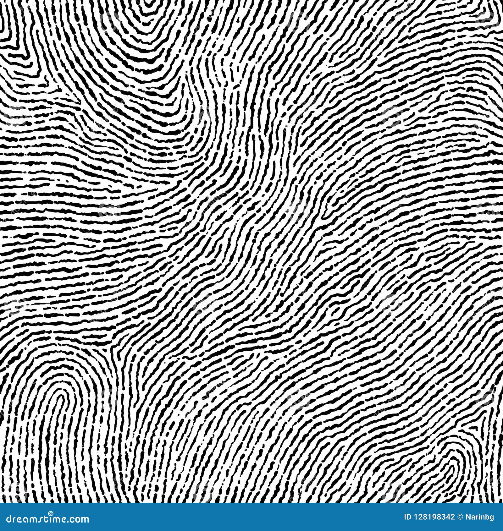 Fingerprint Seamless Background on Square Shape. Stock Vector ...