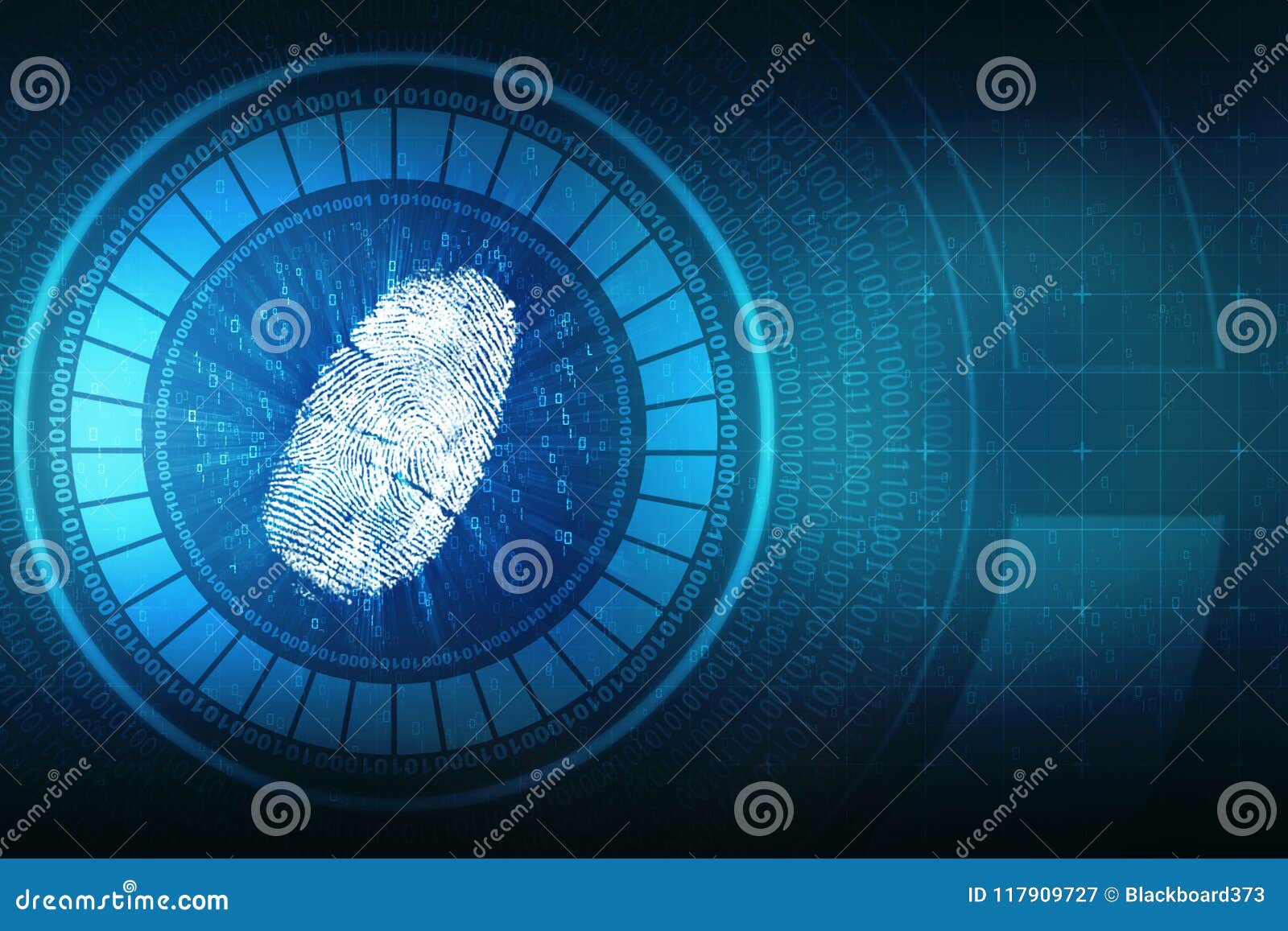 Fingerprint Security Background in Technology Background Stock ...