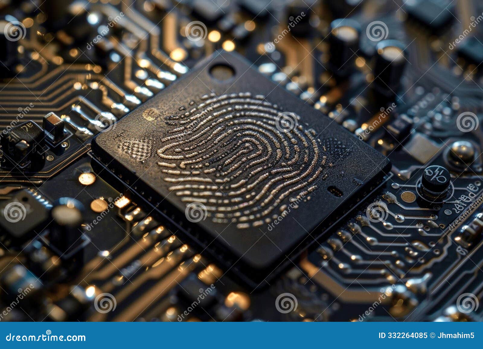 Fingerprint, Security Access With Biometrics Identification. ,Safety ...