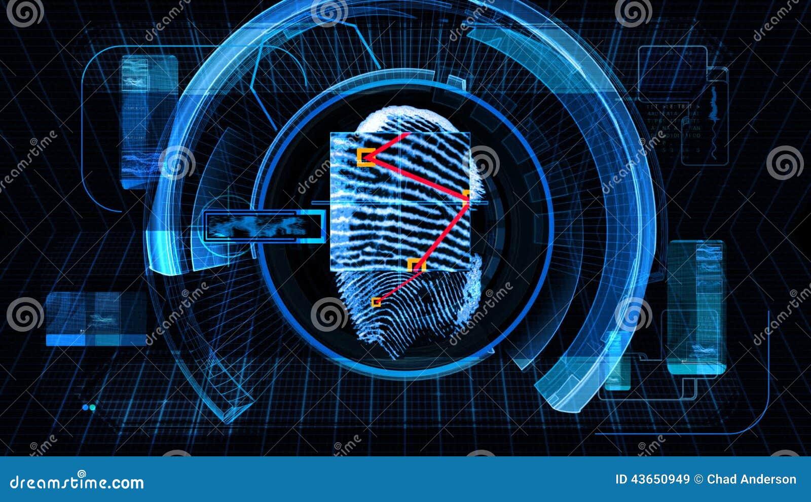Fingerprint Security Scan Technology (HD) Stock Video - Video of ...