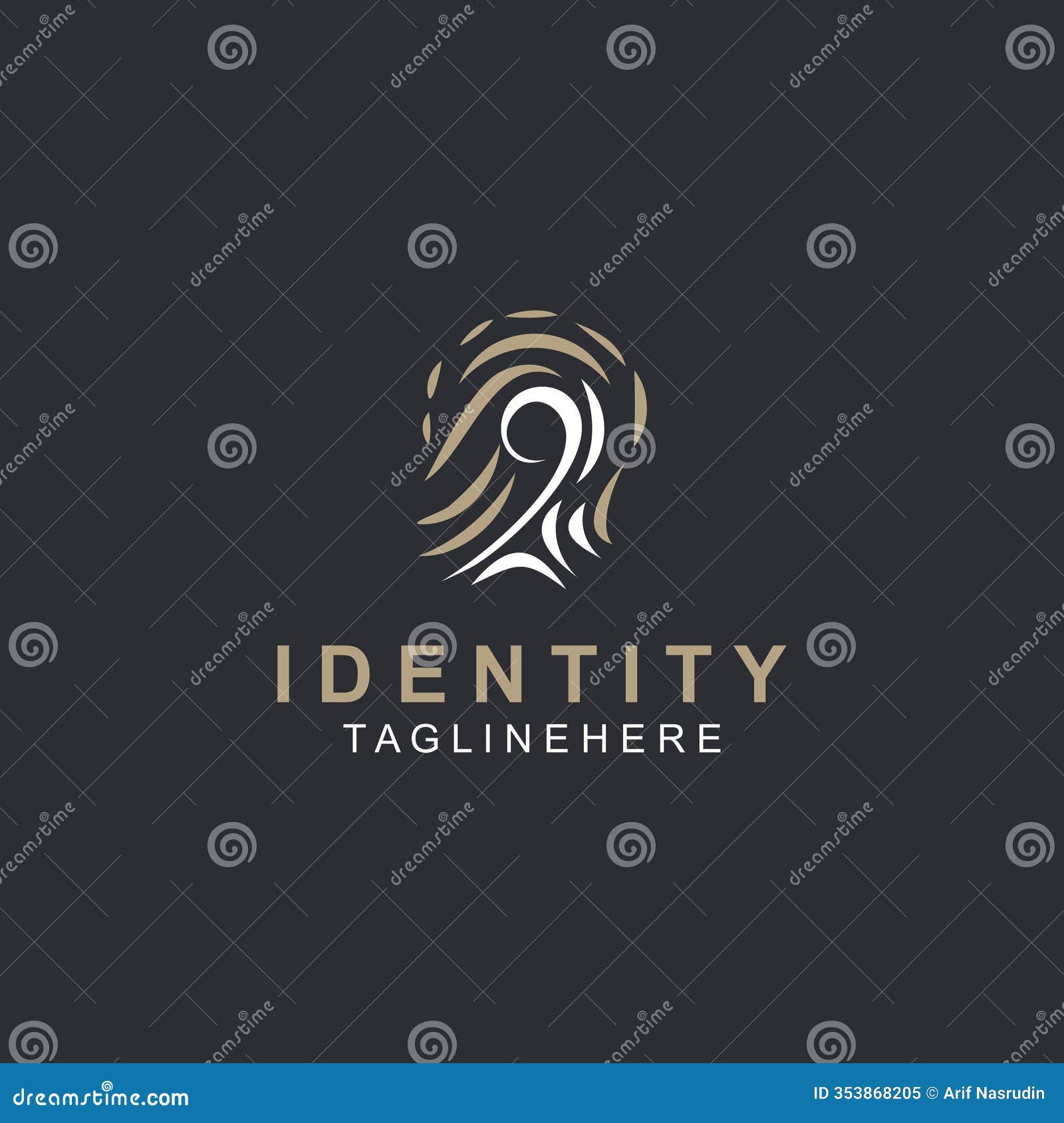 Fingerprint Technology Logo Security System Element Symbol Biometric ...