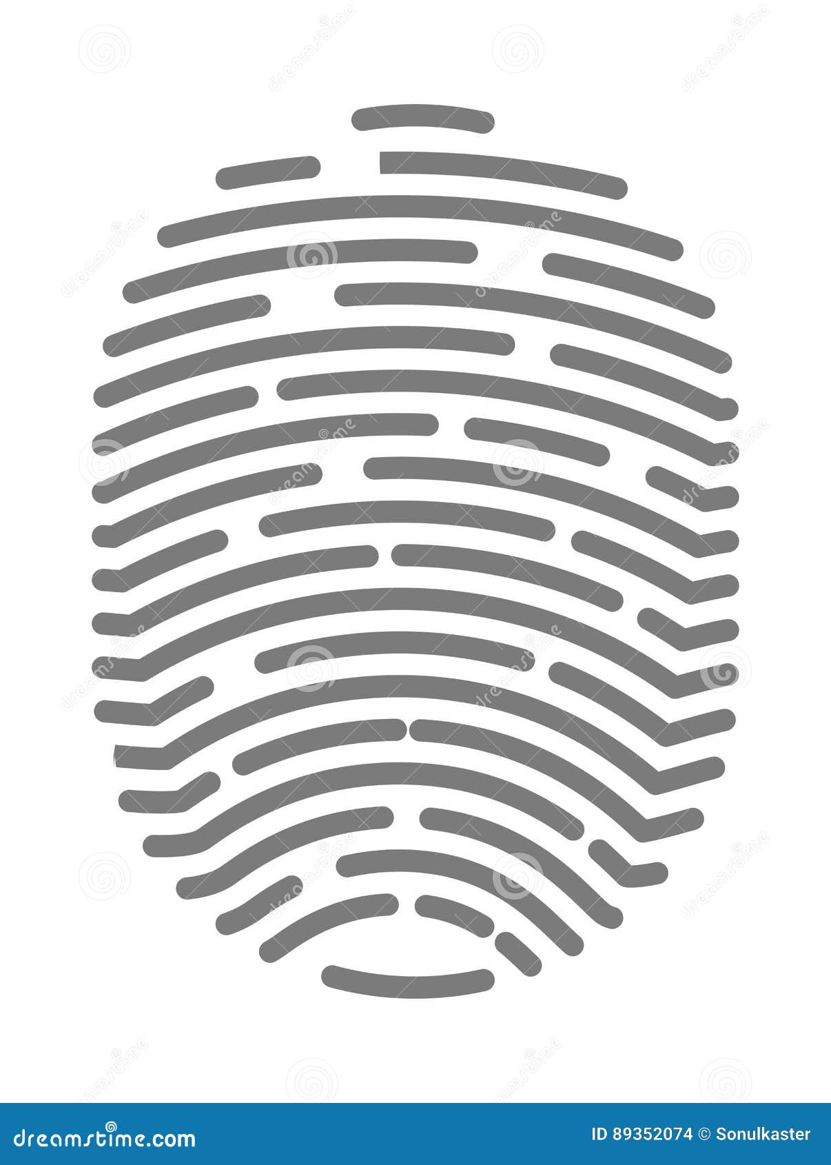 Black Dactylogram, Person Identification Mark For Documents, Personal ...