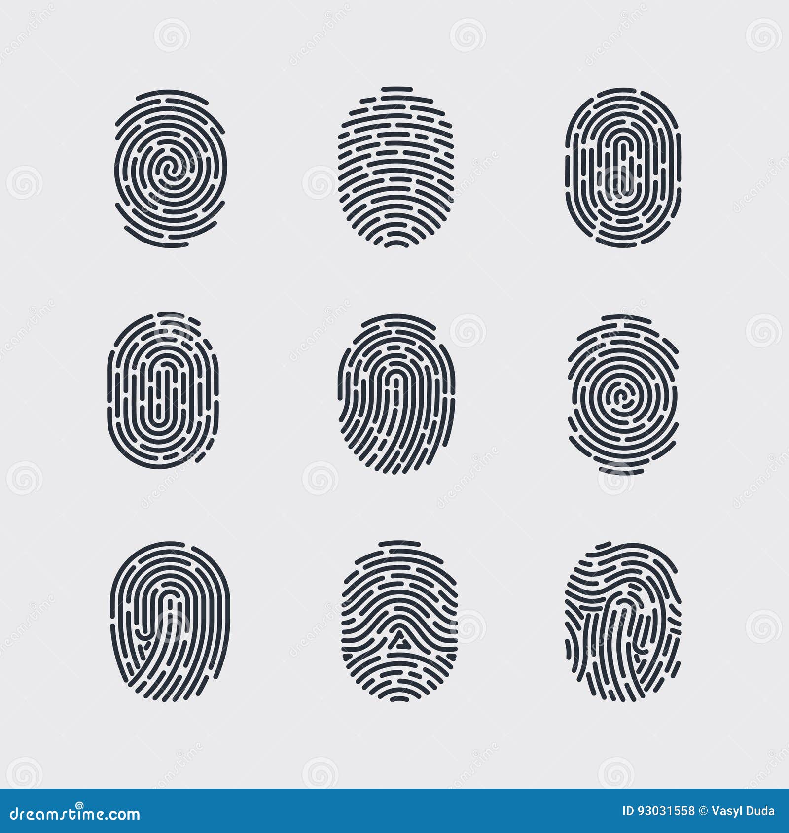 Fingerprint stock vector. Illustration of investigation - 93031558
