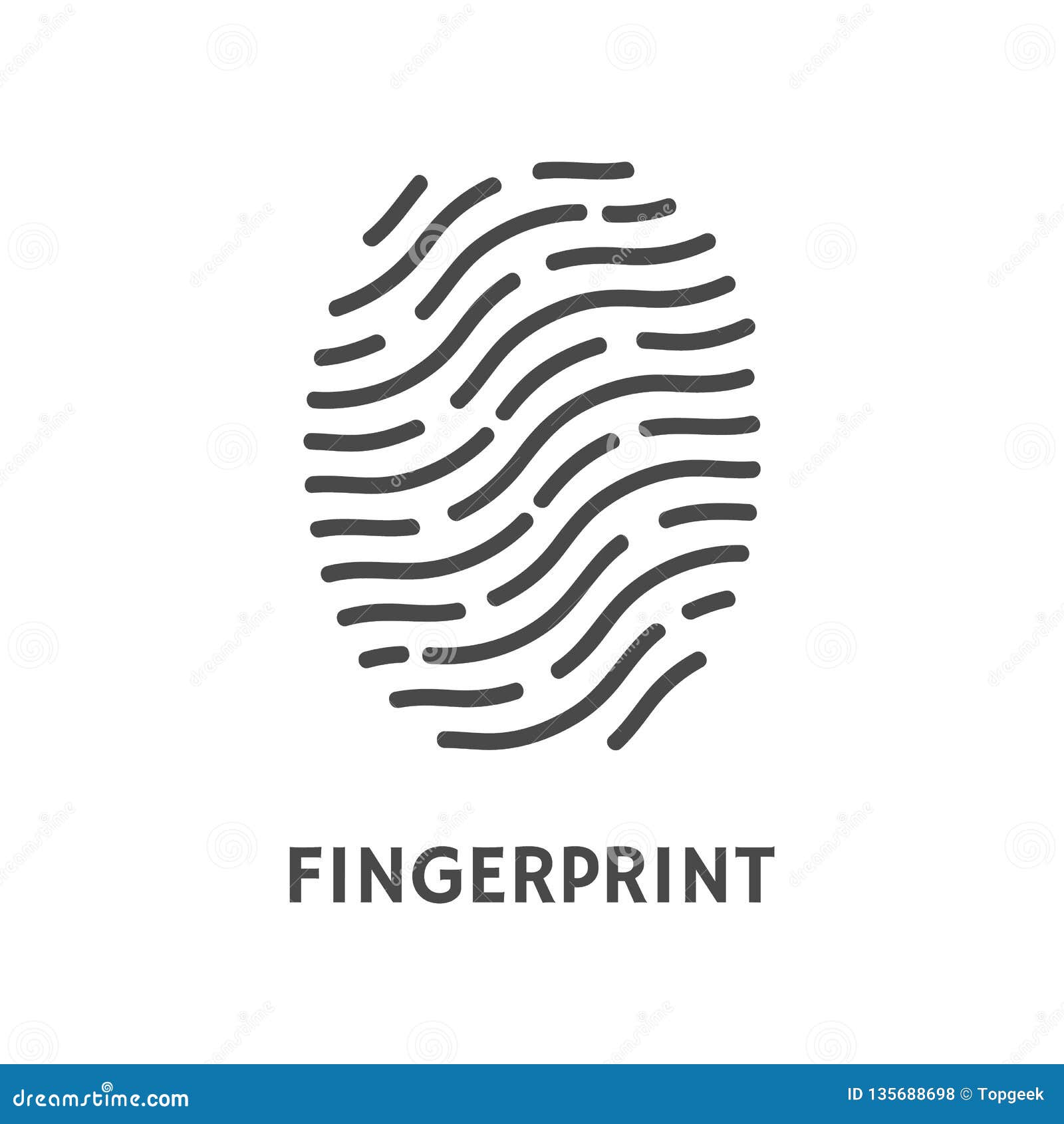 Fingerprint Verification Poster with Text Vector Stock Vector ...