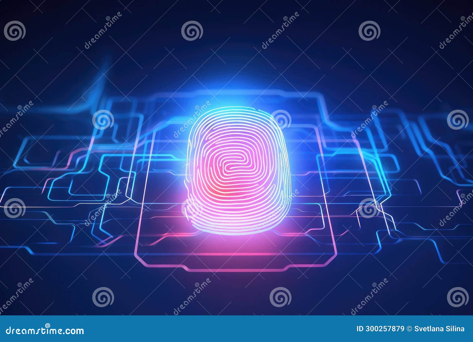 Fingerprinting Process, Modern Technology, Light Colors, Soft Light ...
