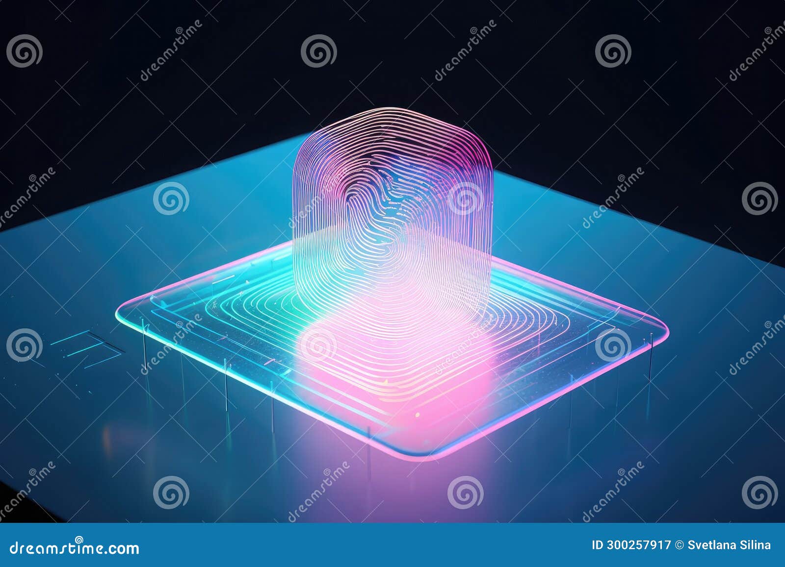 Fingerprinting Process, Modern Technology, Light Colors, Soft Light ...