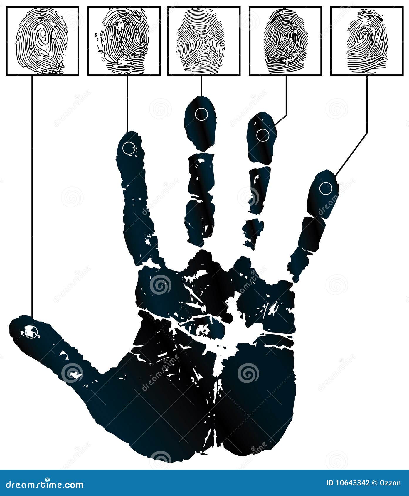 A Vector HandPrints | CartoonDealer.com #3353848