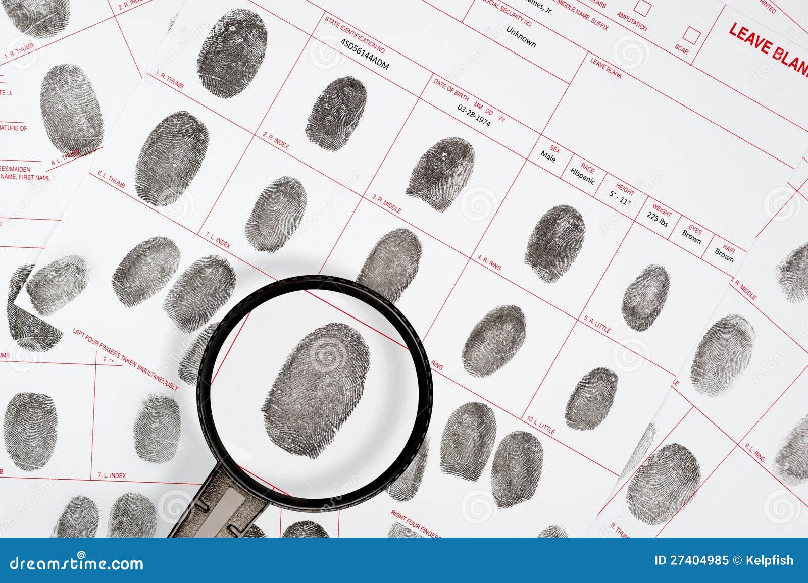 Fingerprints stock image. Image of finger, magnification - 27404985