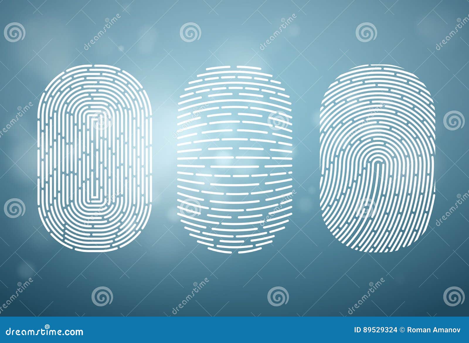 Fingerprints Isolated On Transparent Background. Digital Lock. Vector ...