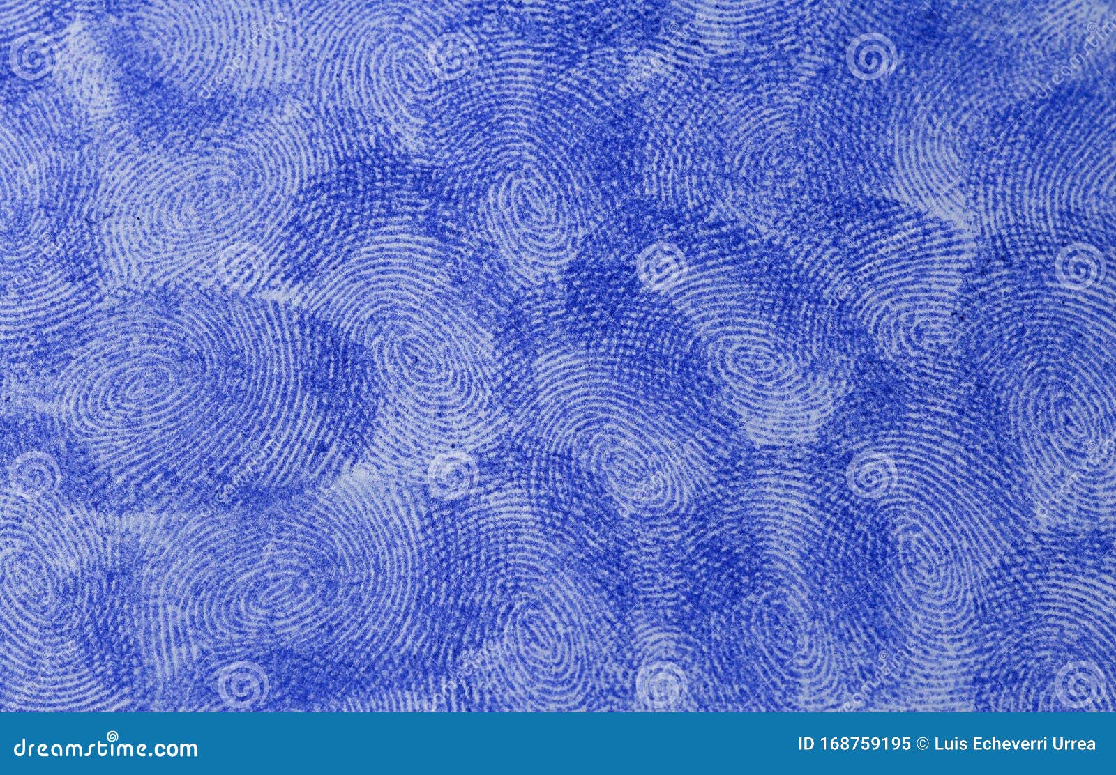 Fingerprints on Paper with Blue Background Stock Image - Image of ...